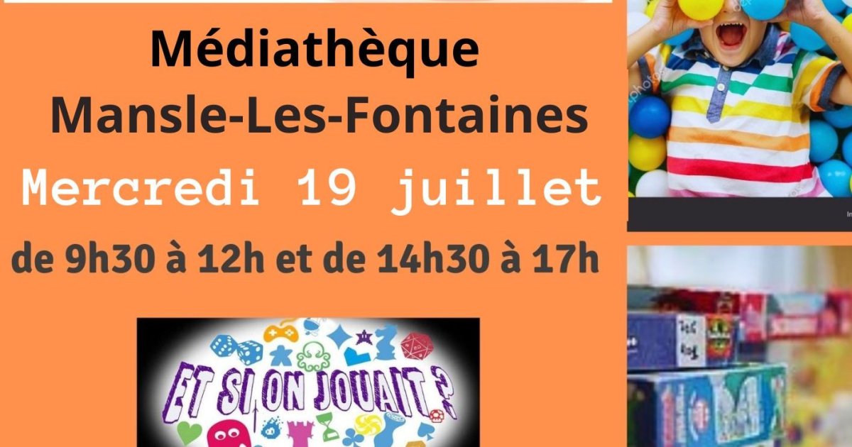 ET...COUCOU...La Ludothèque revient le mercredi 19 juillet toute la ... ET...COUCOU...La Ludothèque revient le mercredi 19 juillet toute la ...